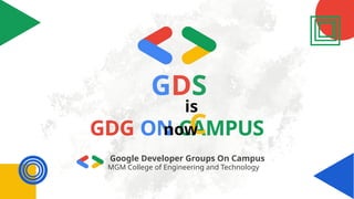 Google Developer Group(GDG) On Campus Info Session PPT 2024 | PPTX