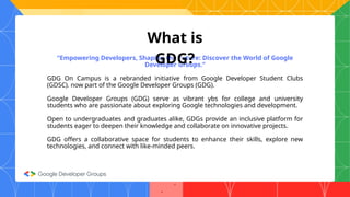 Google Developer Groups On Campus Chitkara University PPT | PPTX