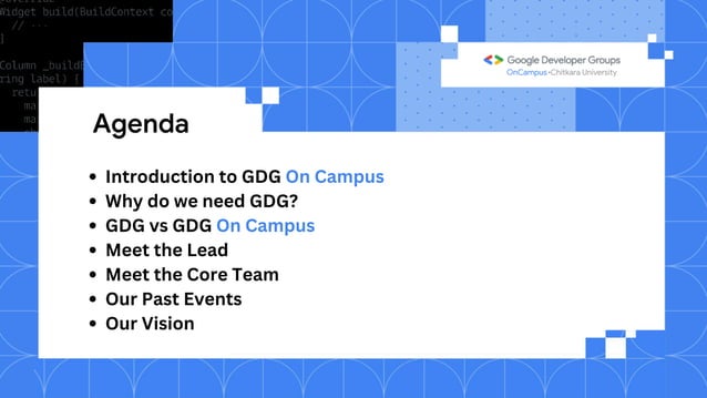 GDG Intro_GDGonCampusChitkaraUniversitypdf | PPT
