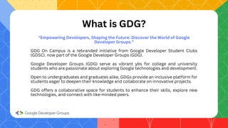 GDG Intro_GDGonCampusChitkaraUniversitypdf | PDF | Web Development ...