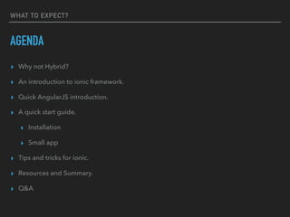Ionic Hybrid Mobile Application | PPT
