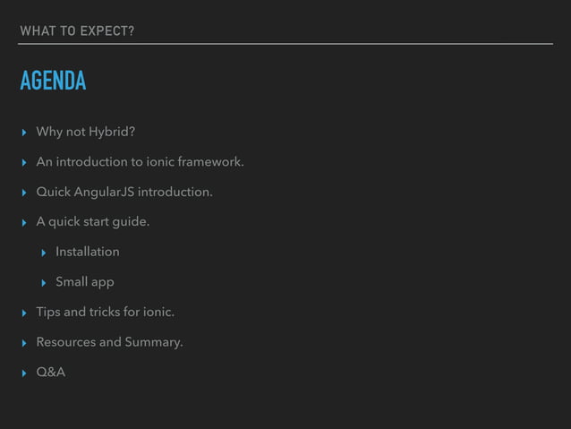 Ionic Hybrid Mobile Application | PPT