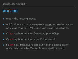 Ionic Hybrid Mobile Application | PPT