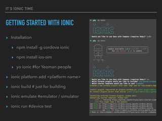 Ionic Hybrid Mobile Application | PPT