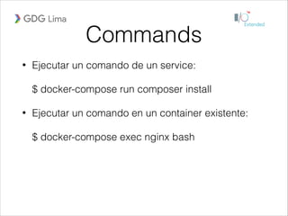 GDG Lima - Docker Compose | PDF | Operating Systems | Computer Software and Applications