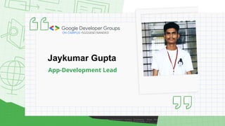 gdg on campus shri guru gobind singhji institute of engineering and technology info | PPT