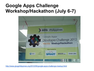 GDG Philippines in 2012 | PDF