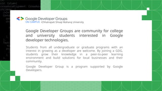 Google Developers Group Info-Session-Chhatrapati Shivaji Maharaj ...
