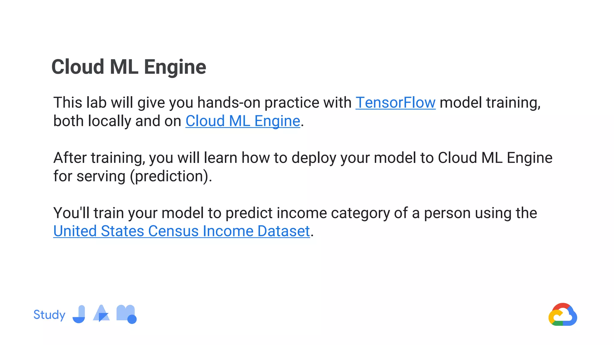 Google Cloud Study Jams, Machine learning API's | PPTX