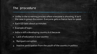 GD(Group discussion) in SSB Explained | PPTX