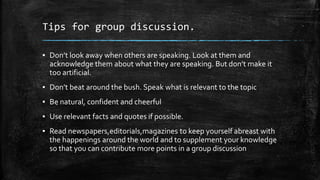 GD(Group discussion) in SSB Explained | PPTX