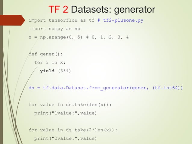 Introduction to TensorFlow 2 and Keras | PPT