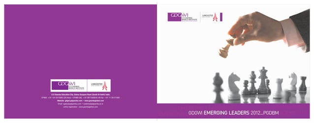 GDGWI Emerging Leaders 2012...PGDBM | PPT
