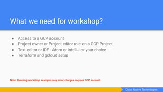 GDG London Workshop: Build GCP infrastructure with Terraform | PPT