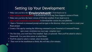 GDG Workshop on React (By Aakanksha Rai) | PPT
