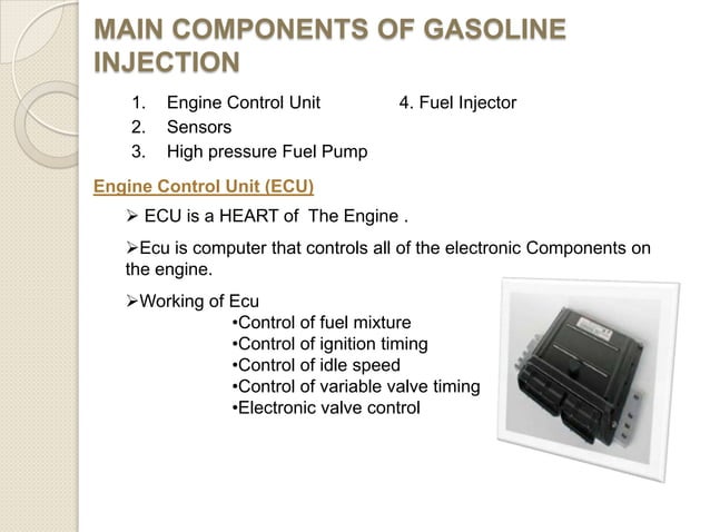 Gasoline direct Injection | PPT