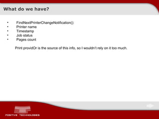 Intercepting Windows Printing by Modifying GDI Subsystem | PPT