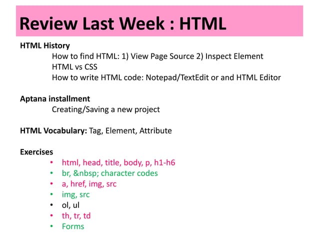 Girl Develop It Cincinnati: Intro to HTML/CSS Class 2 | PPT