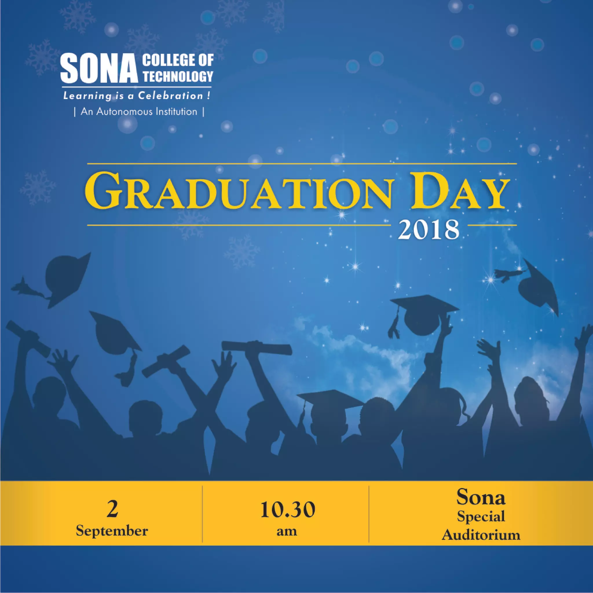 Sona Graduation Day 2018 | PDF | College Education | Education