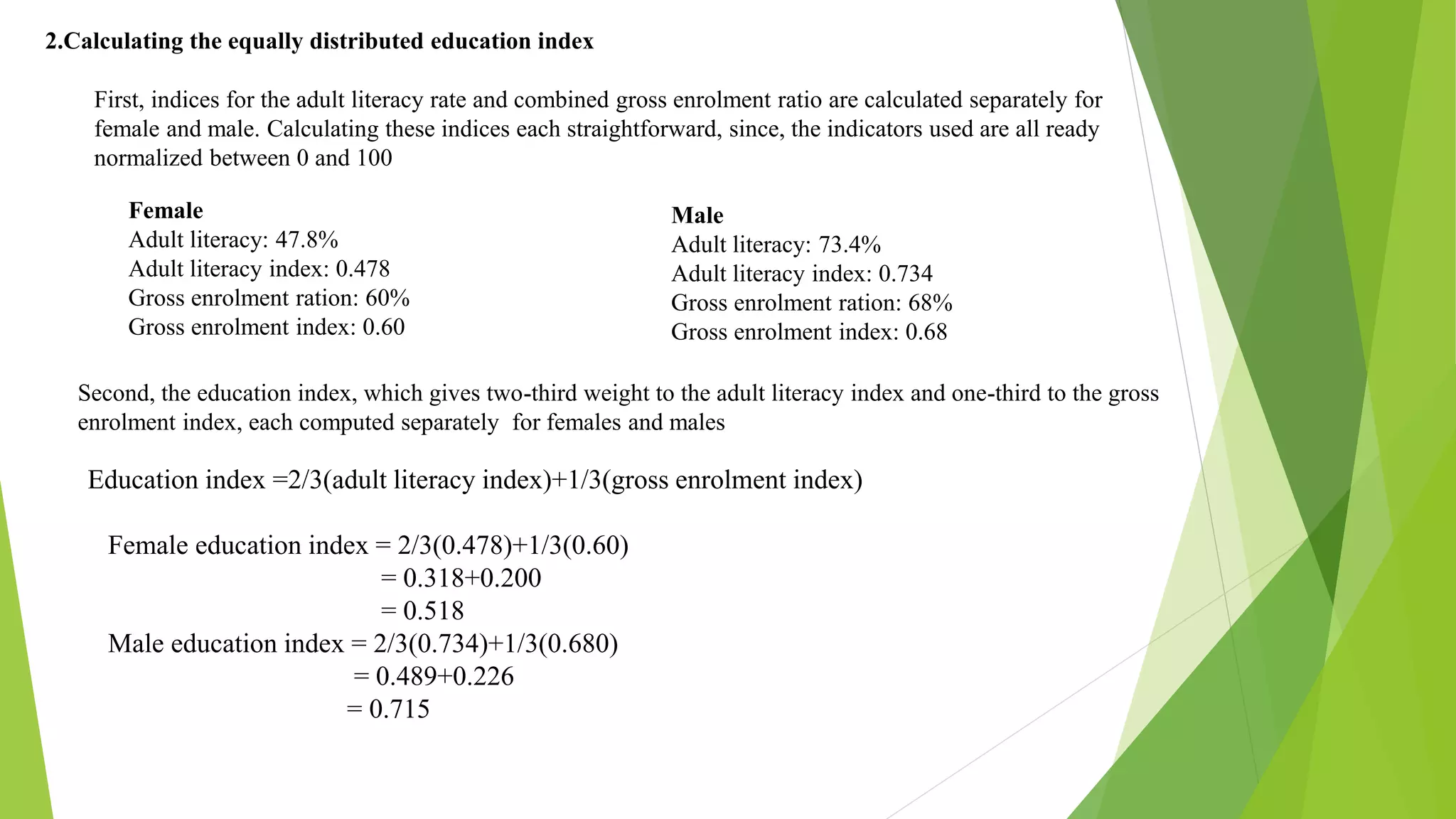 Gender related Development Index (GDI) | PPTX