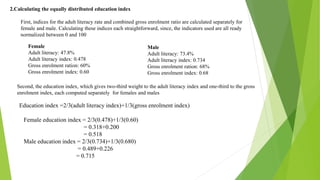Gender related Development Index (GDI) | PPTX