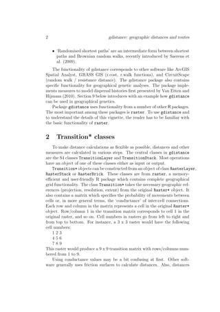 Gdistance vignette | PDF