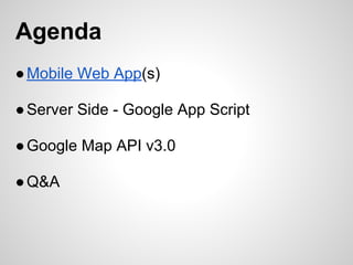 Mobile Web App & Google Apps Script | PDF | Web Development | Internet