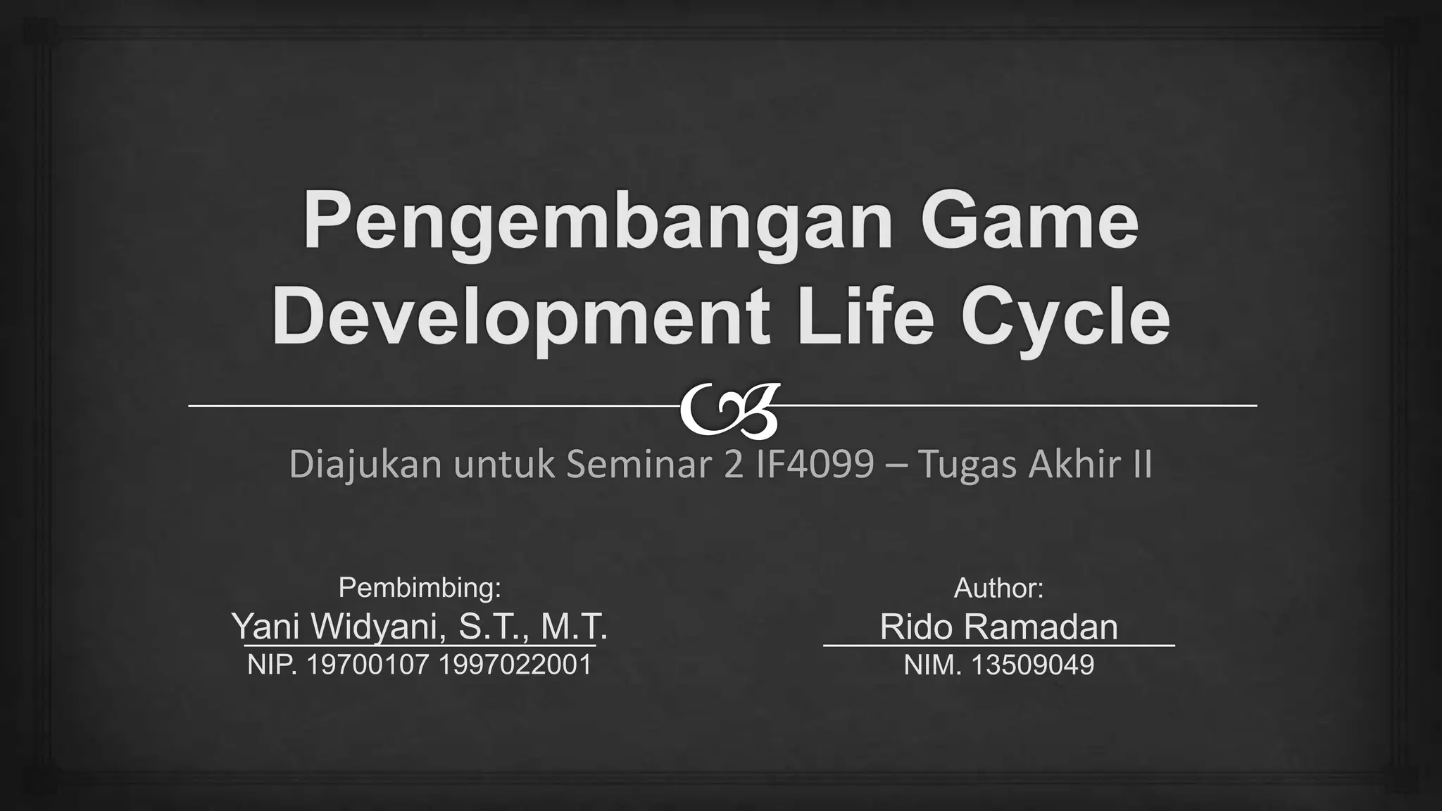 Game Development Life Cycle Guidelines | PPTX