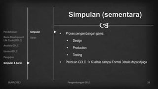 Game Development Life Cycle Guidelines | PPTX