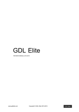 GDL Elite Revision Manual Sample | PDF