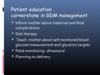 Gestational diabetes mellitus | PPT