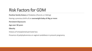 Pathogenesis and Complications of Gestational Diabetes Mellitus | PPT