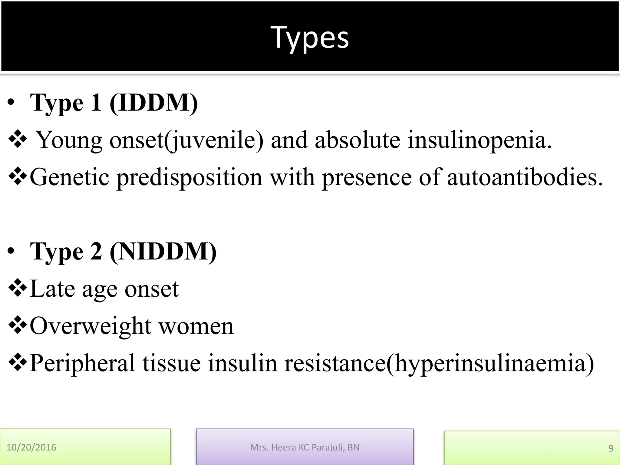 Gestational Diabetes Mellitus and Nursing Management | PPSX