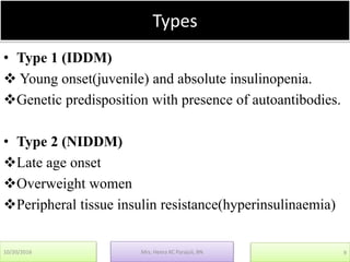 Gestational Diabetes Mellitus and Nursing Management | PPSX