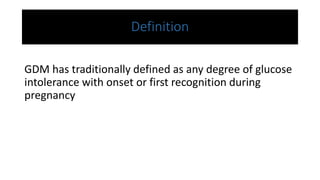 GDM: An Update | PPTX