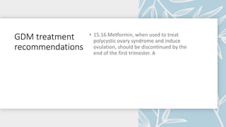 Gestational Diabetes mellitus (GDM) for Students | PPTX