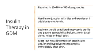 Gestational Diabetes mellitus (GDM) for Students | PPTX