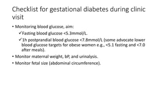 Gestational Diabetes mellitus (GDM) for Students | PPTX