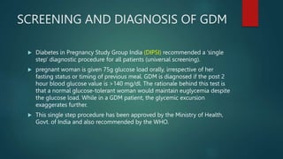gdm (1).pptx | Pregnancy | Reproductive Health