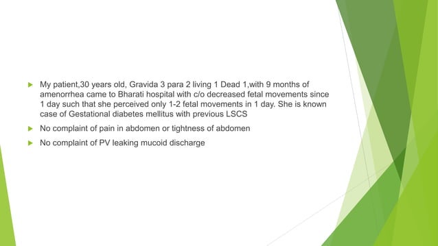 pg case presentation , obstetrics | PPTX