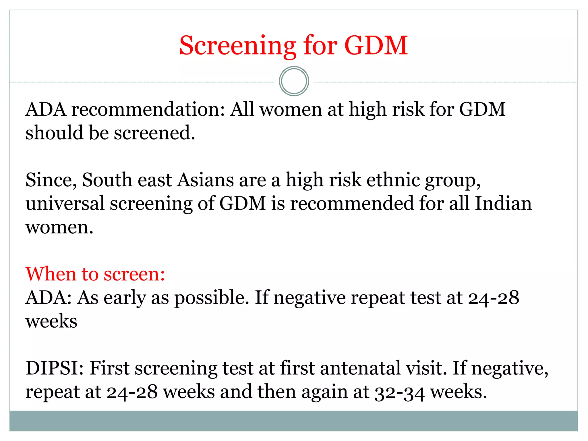 Gestational Diabetes Mellitus | PPTX