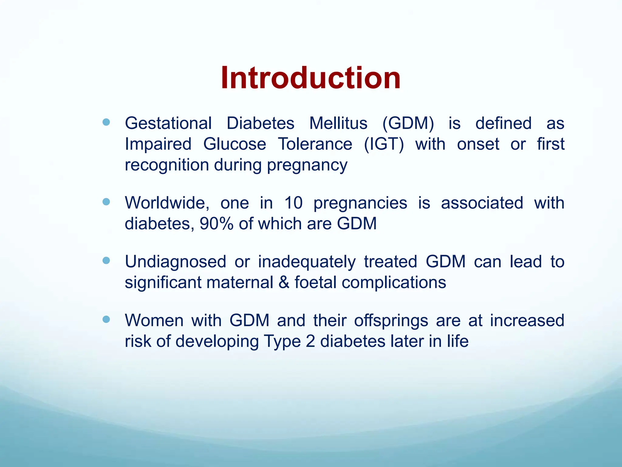Gestational diabetese mellitus and it's related complications | PPTX ...