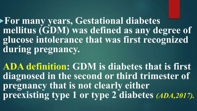 Epidemiology of GDM in Zagazig | PPT