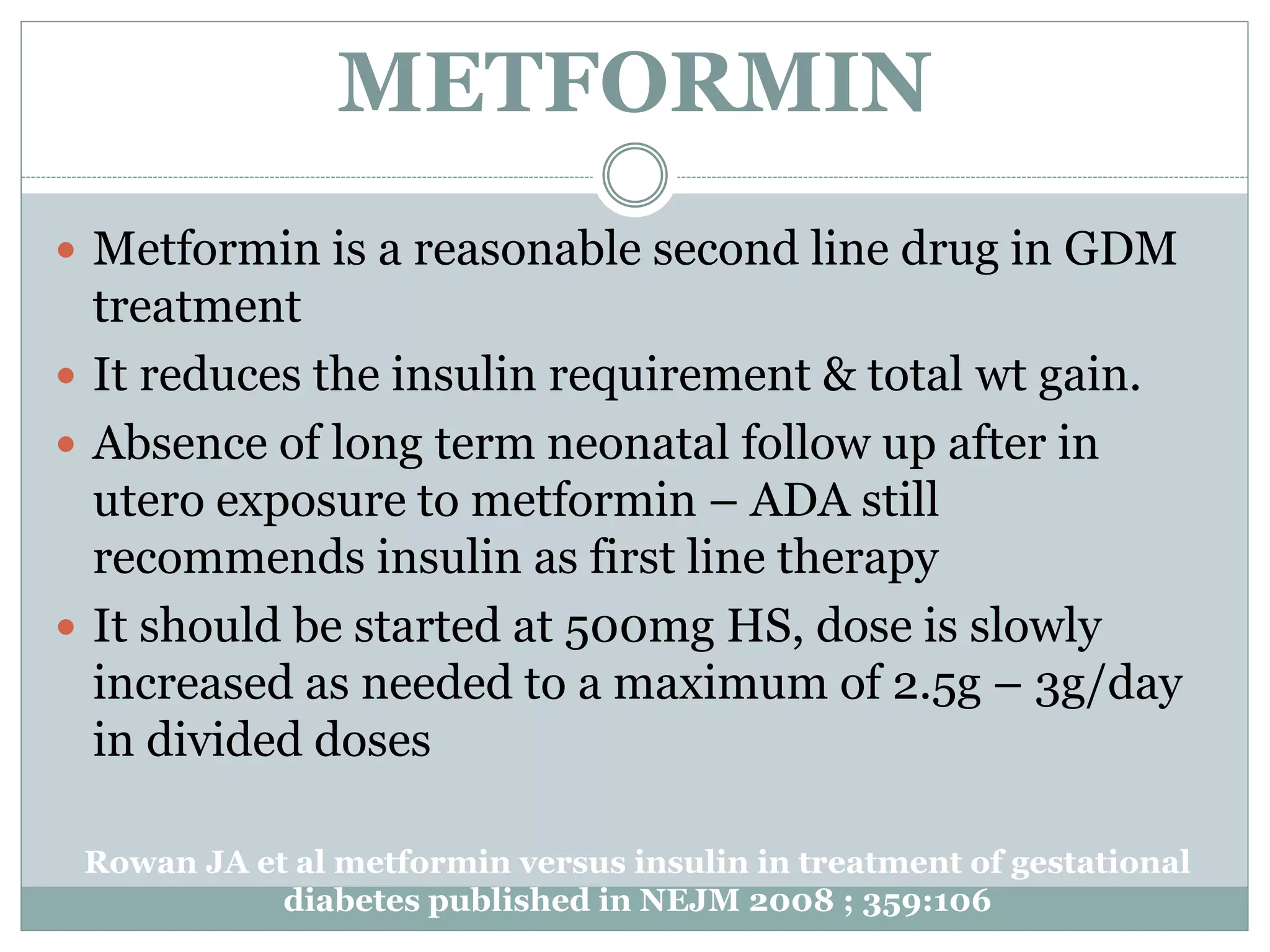 Gestational Diabetes Mellitus | PPTX