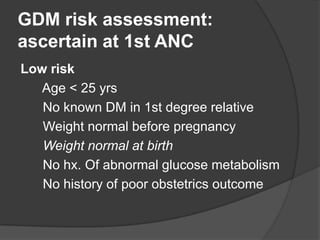 Adverse pregnancy outcome in Gestational Diabetes Mellitus (GDM) | PPTX