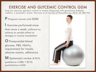 Gestational Diabetes: Exercise and Tech | PPT