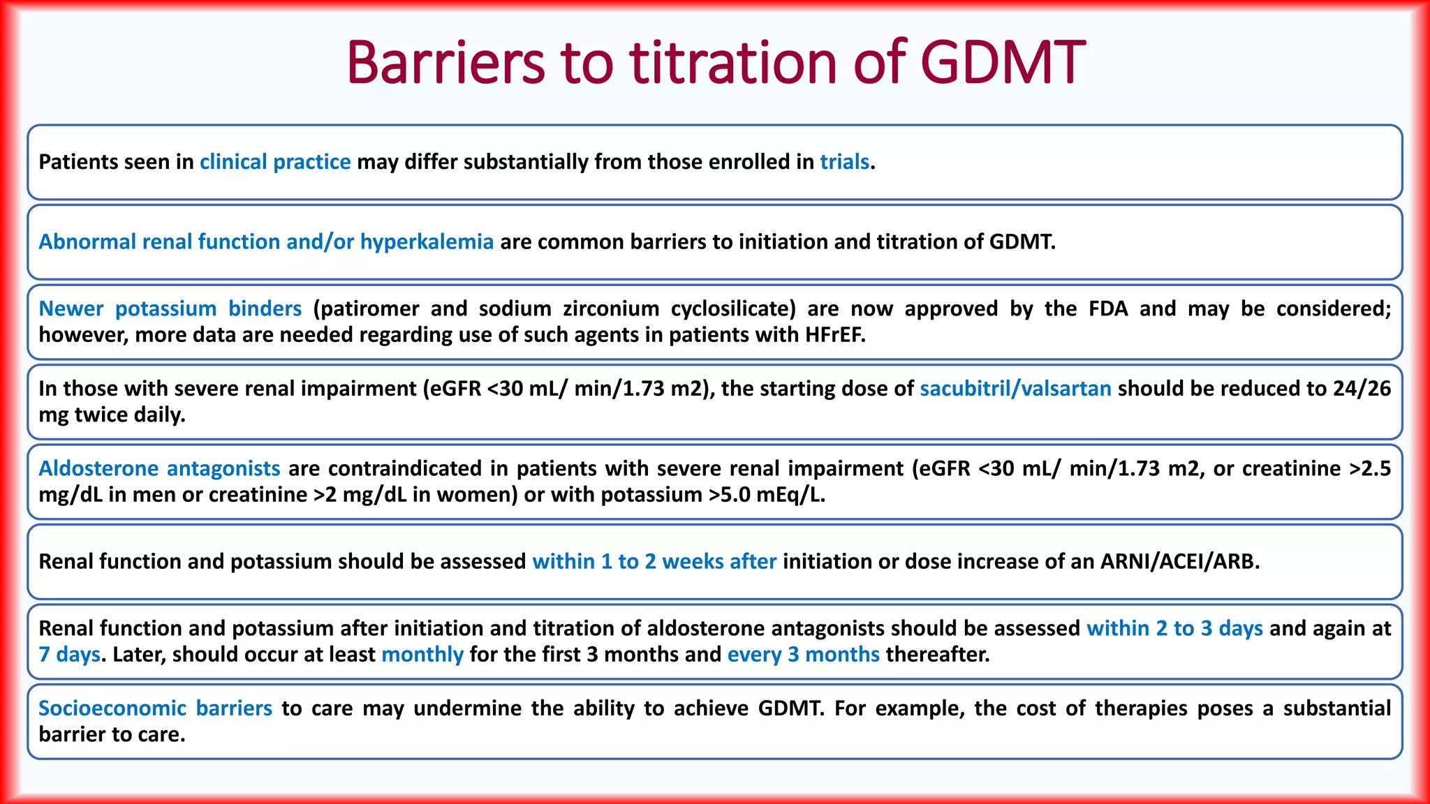 Guideline‐Directed Medical Therapy in HFrEF | PPTX