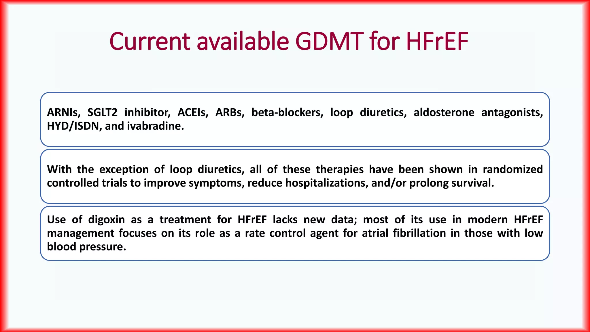 Guideline‐Directed Medical Therapy in HFrEF | PPTX