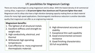 Lost Foam Casting (LFC) Process | PPTX