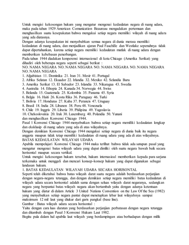 Menetapkan batas kedaulatan wilayah udara | PDF